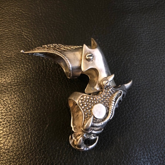 Accessories | Sterling Silver 925 Vintage Finger Armor Ring | Poshmark